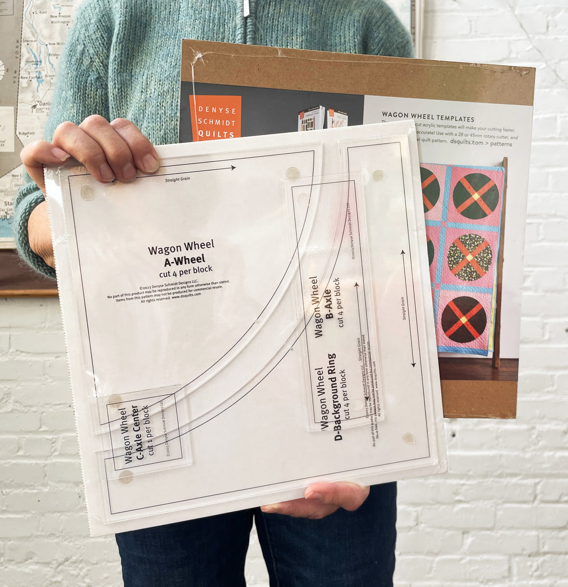 Denyse Schmidt Wagon Wheel- Pattern AND Template Set — The Next Stitch