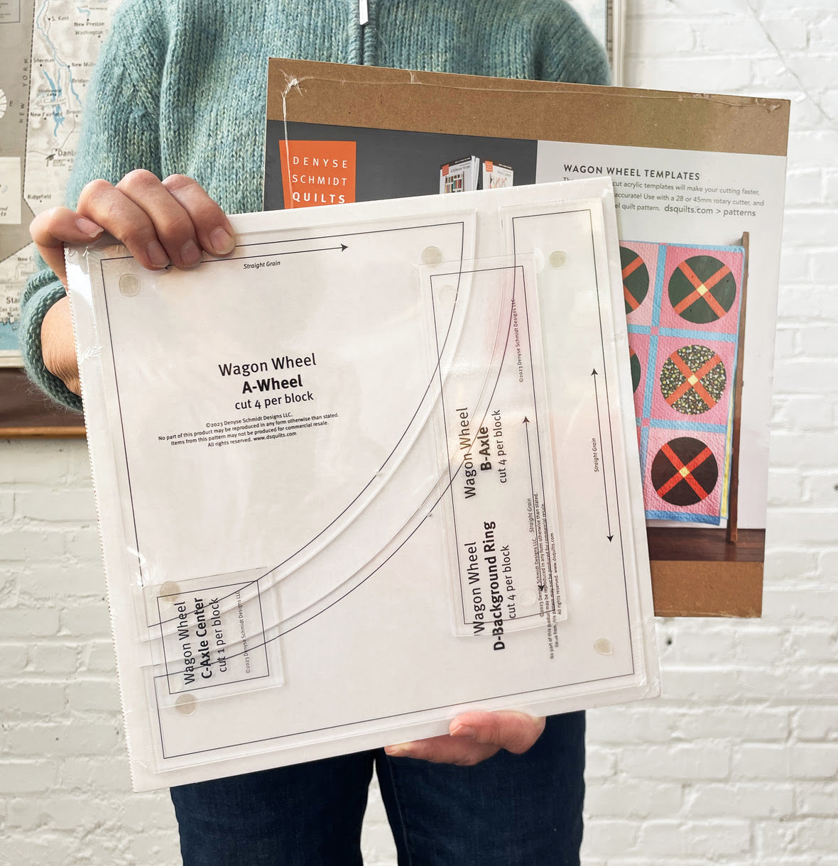 Denyse Schmidt Wagon Wheel- Pattern AND Template Set — The Next Stitch