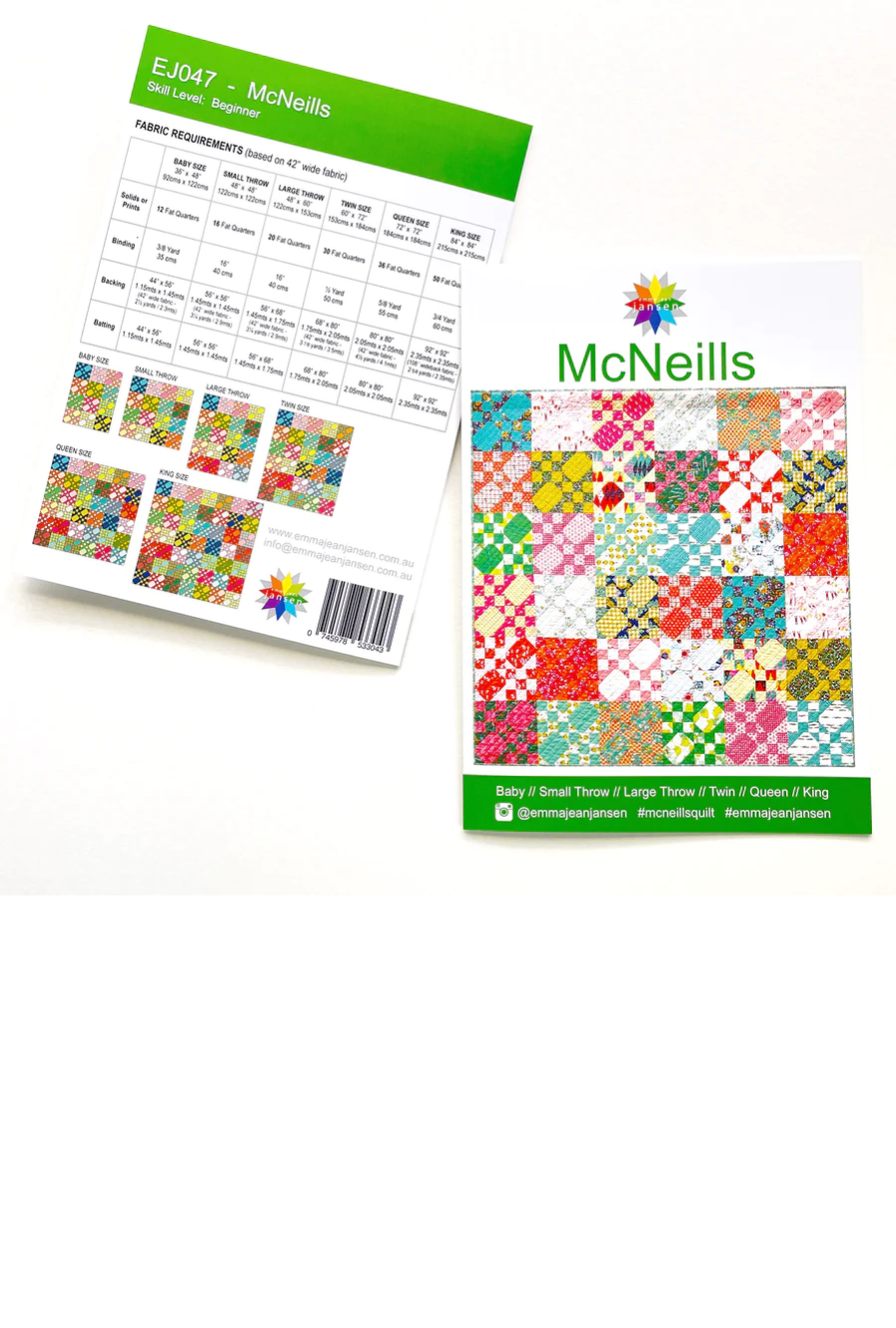 Emma Jean Janson - McNeills quilt pattern — The Next Stitch