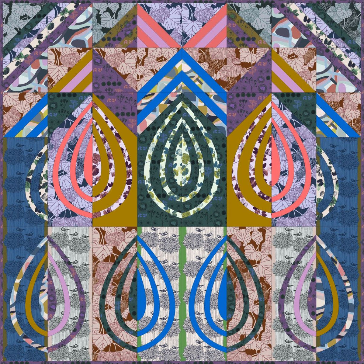 Wild - Conservatory Chapter 3 - After the Rain digital quilt pattern ...