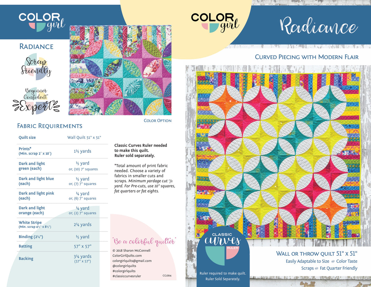 Color Girl Quilts - Radiance Quilt Pattern — The Next Stitch