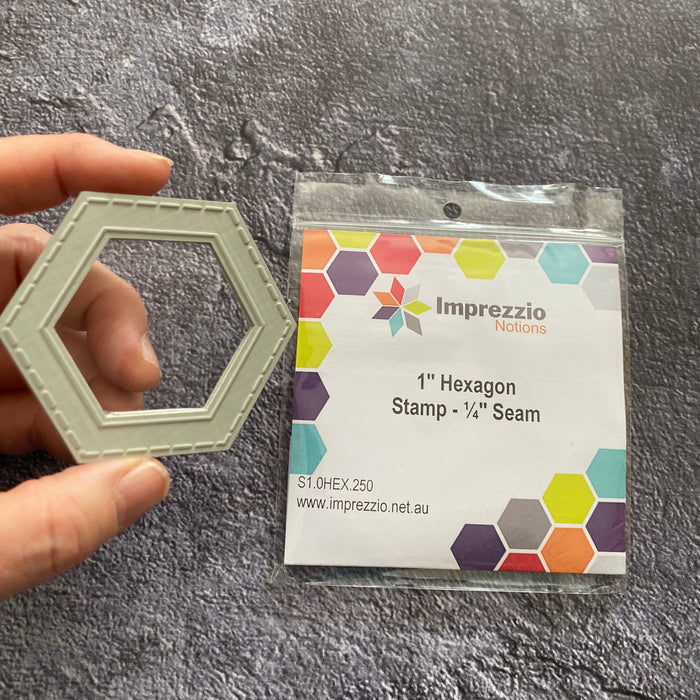 1 inch Hexagon Stamp — The Next Stitch
