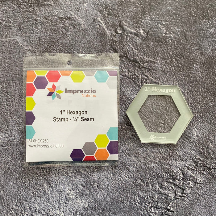 1 inch Hexagon Stamp — The Next Stitch