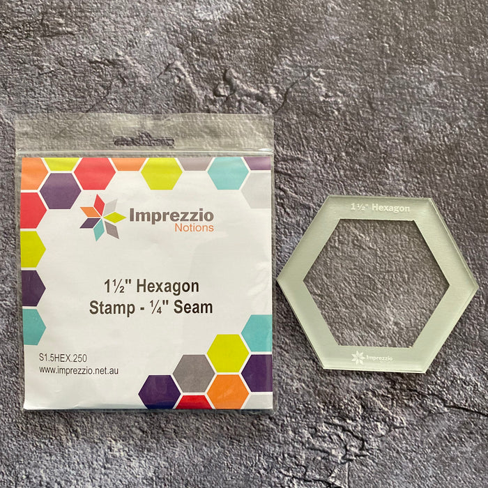1 5 Inch Hexagon Stamp The Next Stitch
